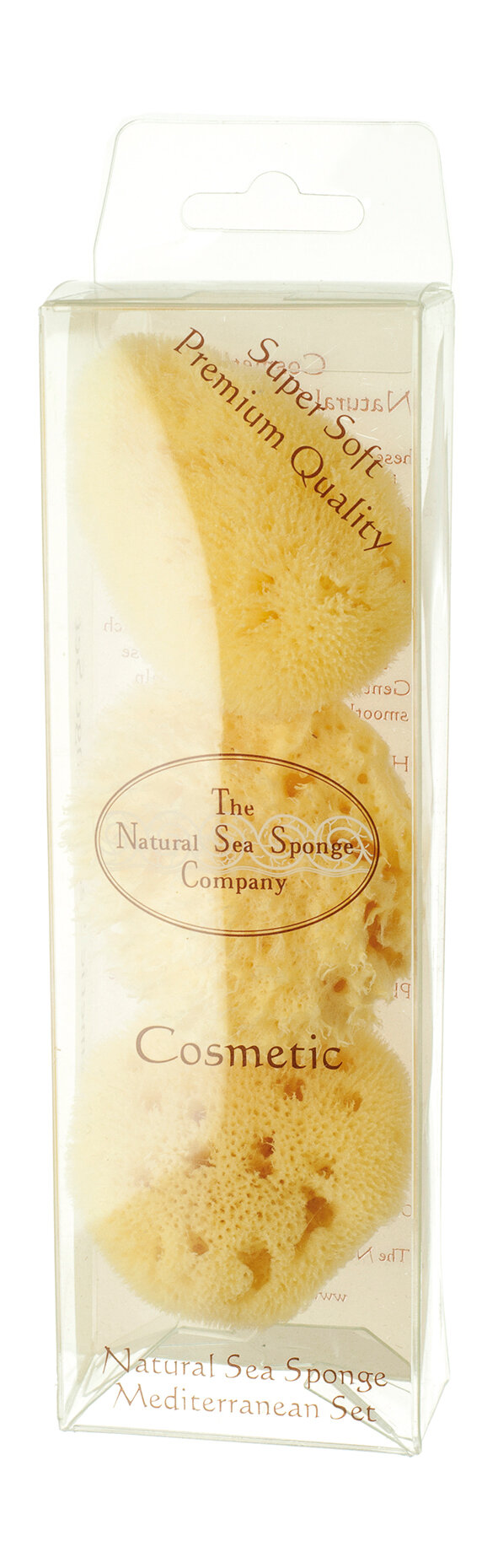 HYDREA LONDON Набор натуральных спонжей для тела, 3 шт.