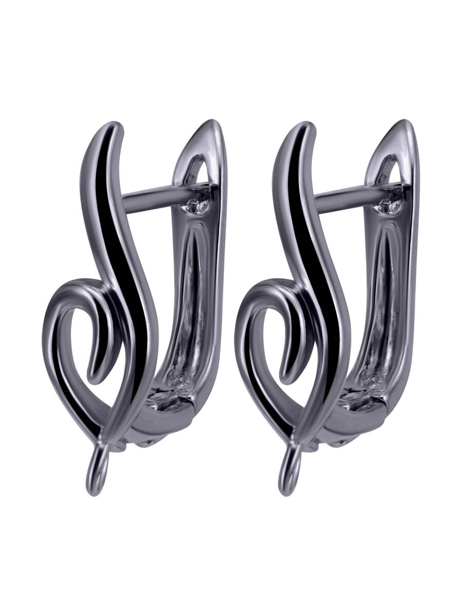 Швензы, основа для сережек, OTOKODESIGN, бижутерный сплав, черный, женский, 32-20027