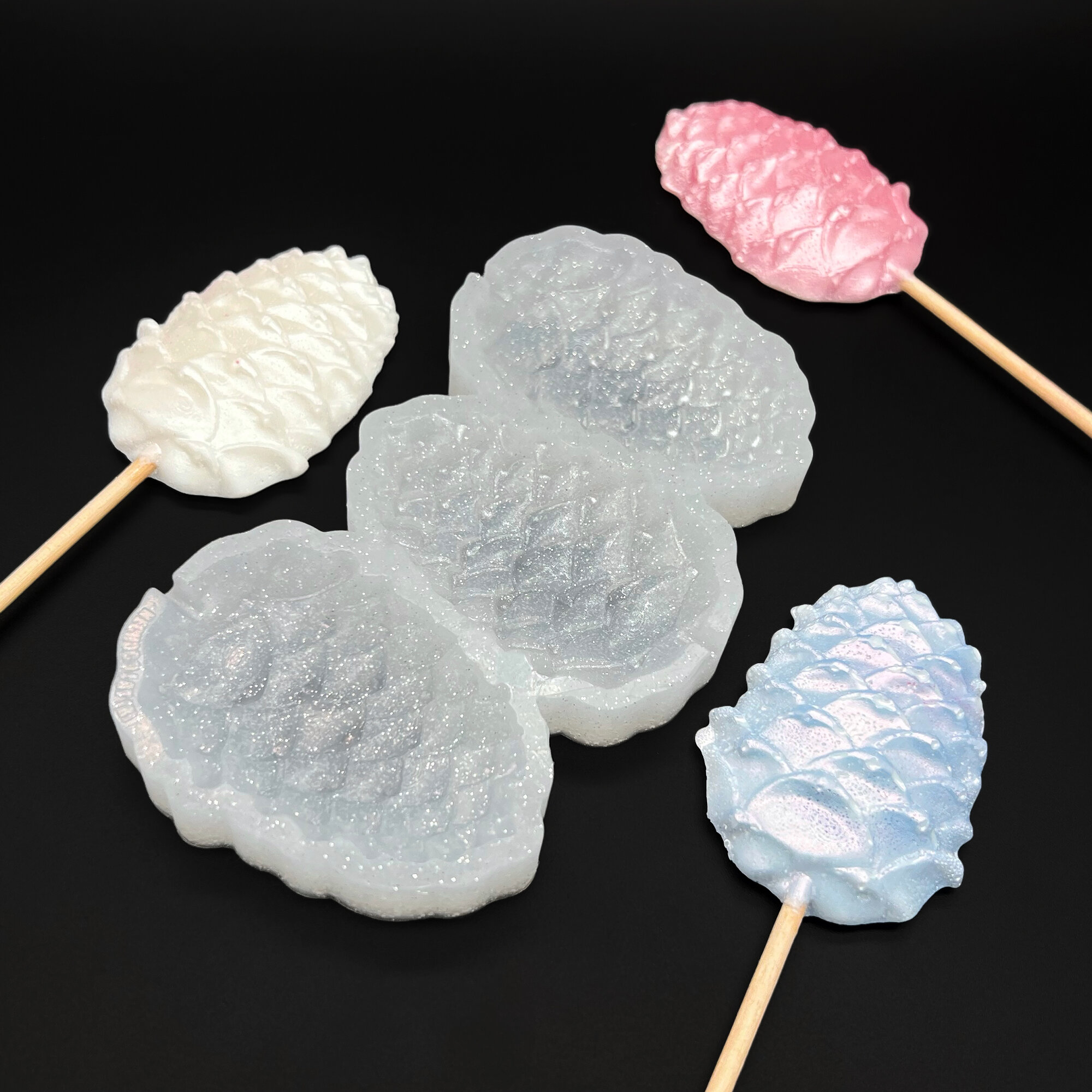 Силиконовая форма молд для леденцов и шоколада Змея