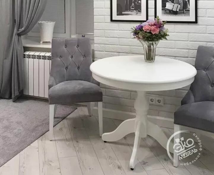 Стол Фаворит Де-Люкс (Белая эмаль)