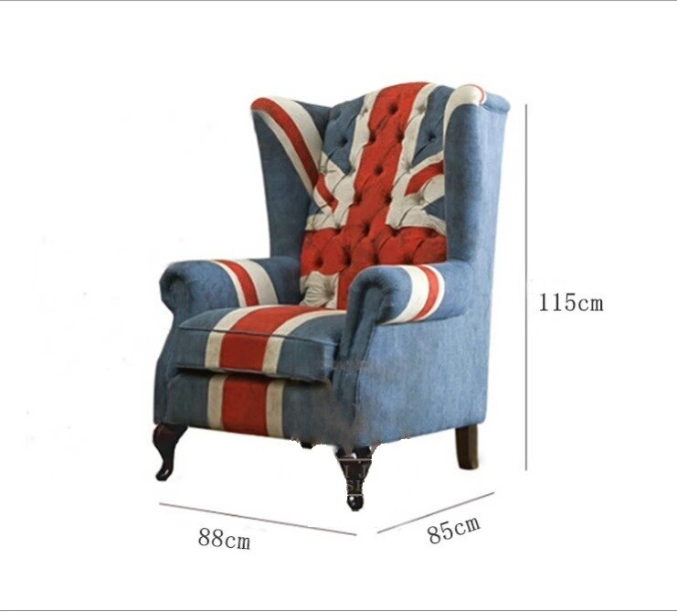 Кресло для отдыха в стиле Bandaged Armchair (в виде флага Британии)