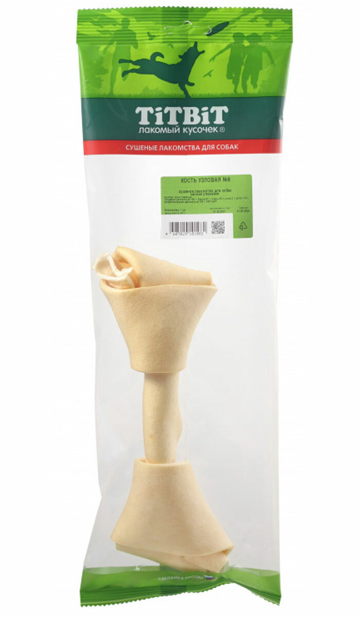 Лакомство TIT BIT для собак кость узловая № 8 81 гр