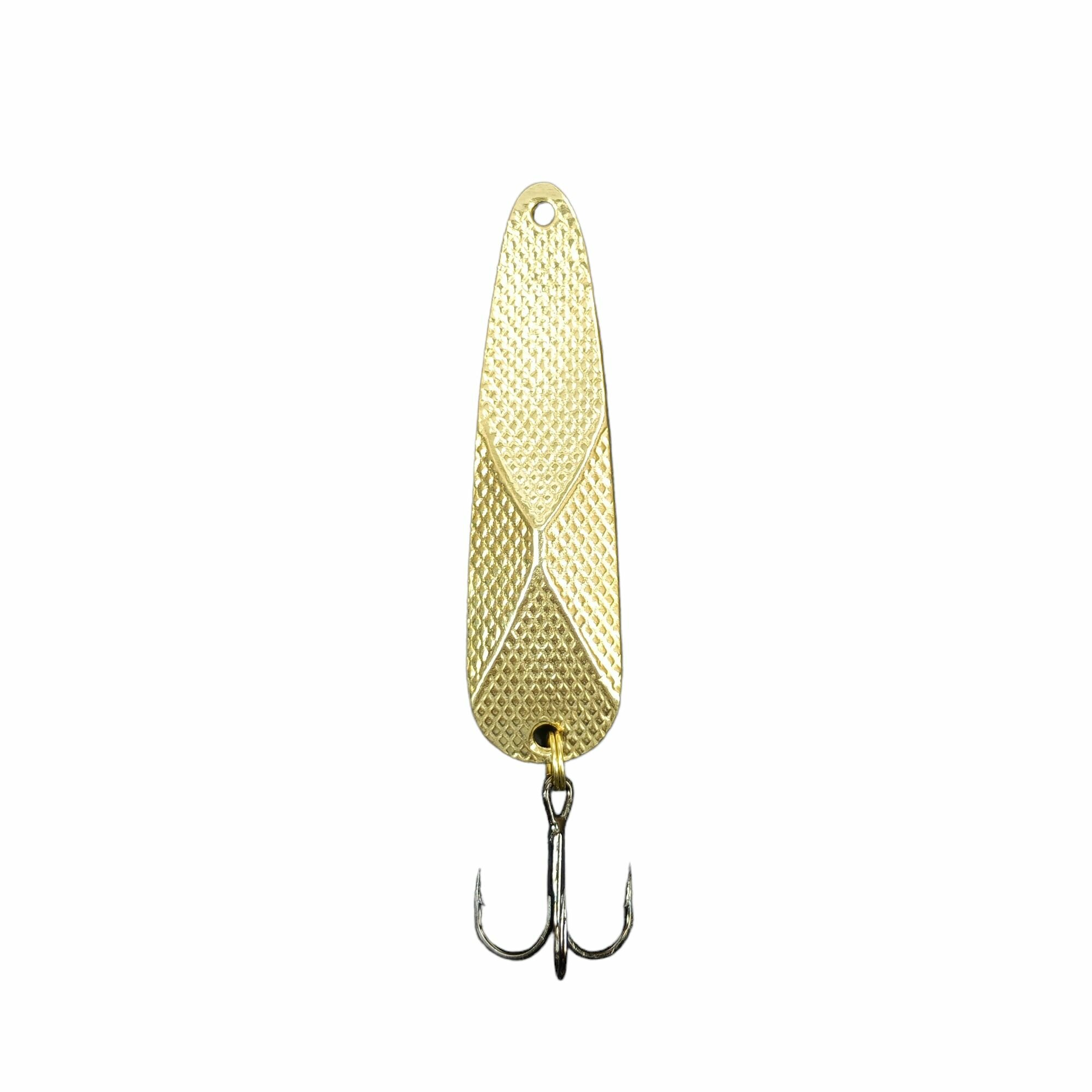 Блесна 'Golden River' - Дельфин (Делфи Delphy) нарезка, 6 грамм, 40 мм, золотой