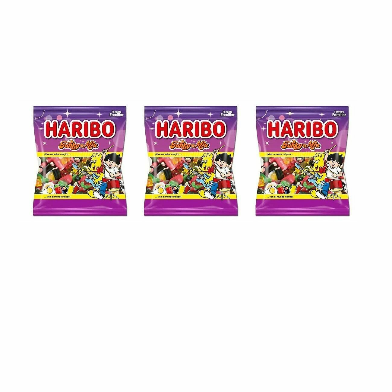 Haribo Жевательный мармелад, Funky Mix, 100 гр, 3 уп.
