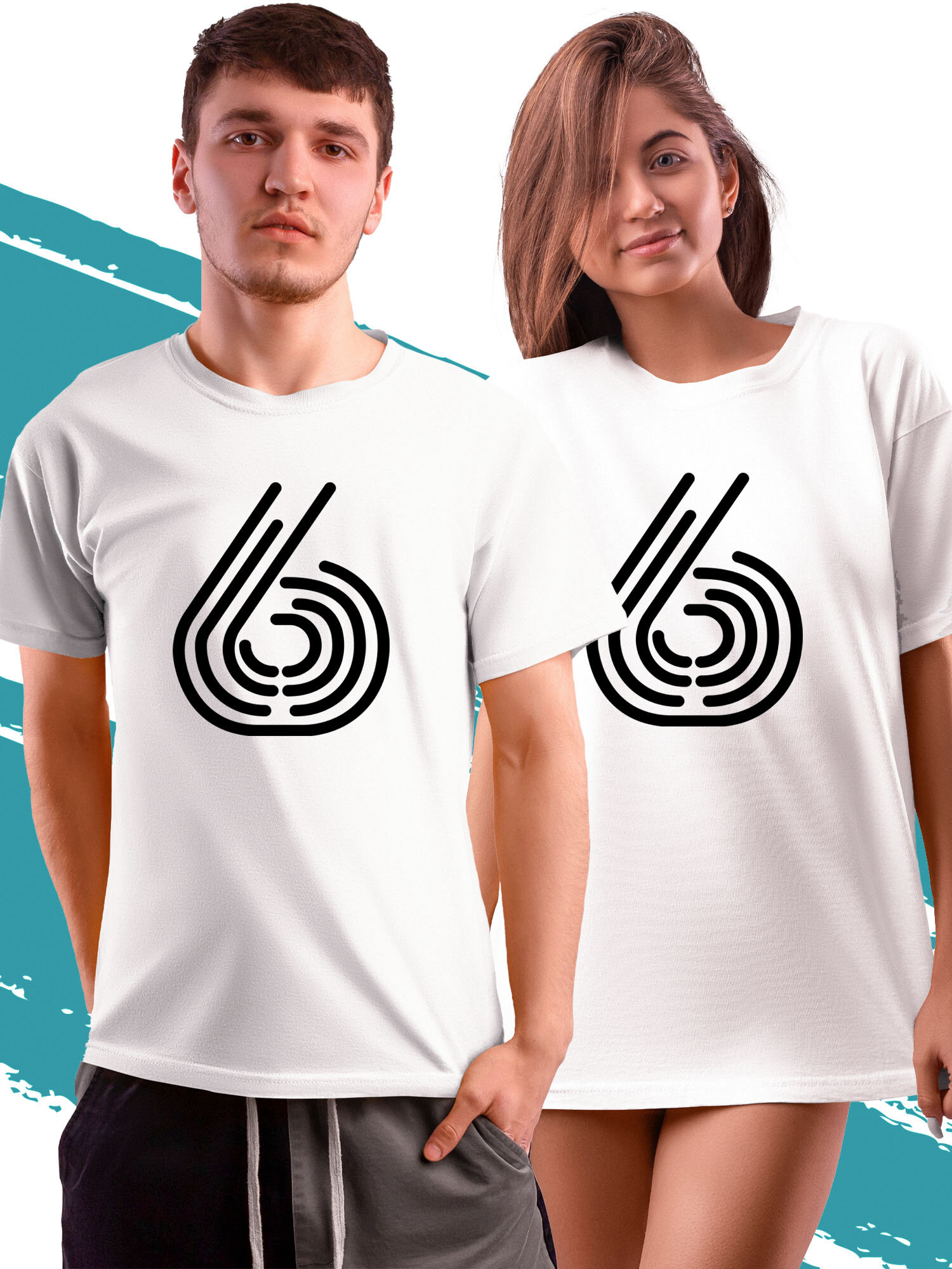 Футболка номер цифра 6 шесть