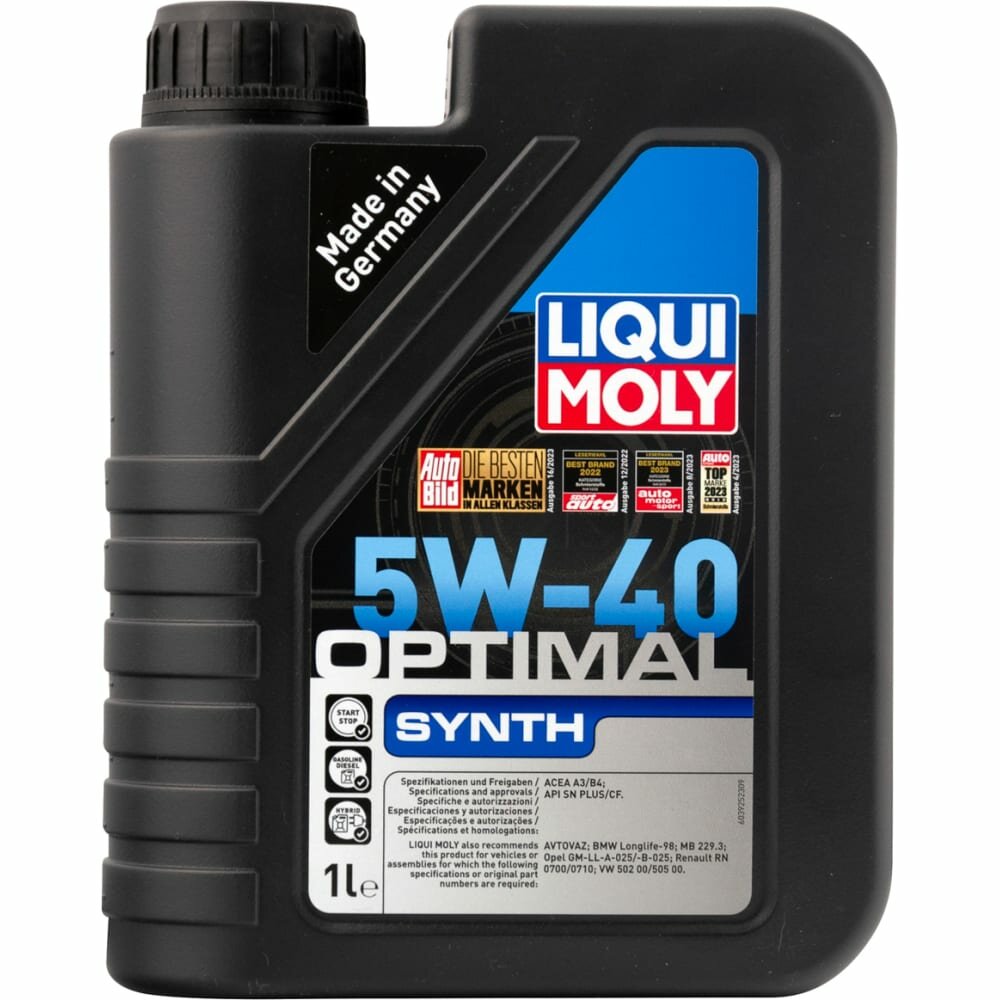 НС-синтетическое моторное масло LIQUI MOLY Optimal Synth 5W-40 1л 3925