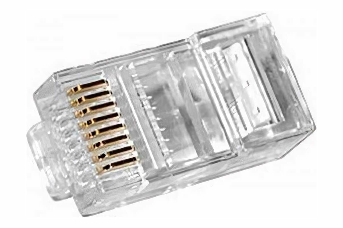 Netlink Джек RJ-45 8P-8C FD-6034, сетевой разъем для Ethernet кабелей, упаковка 100 шт