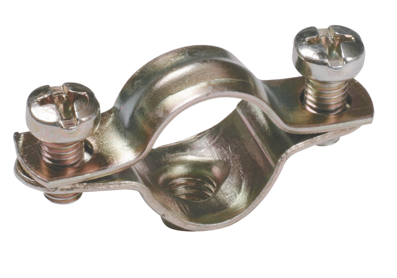 Скоба металлическая 21-22мм двухкомпон. (100шт) IEK