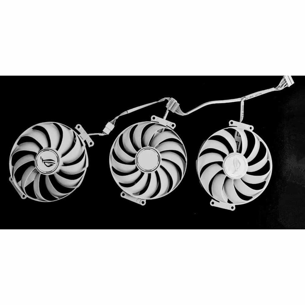 Вентиляторы для Asus Rog Strix RTX 3070 / 3080 TI / 3090 White