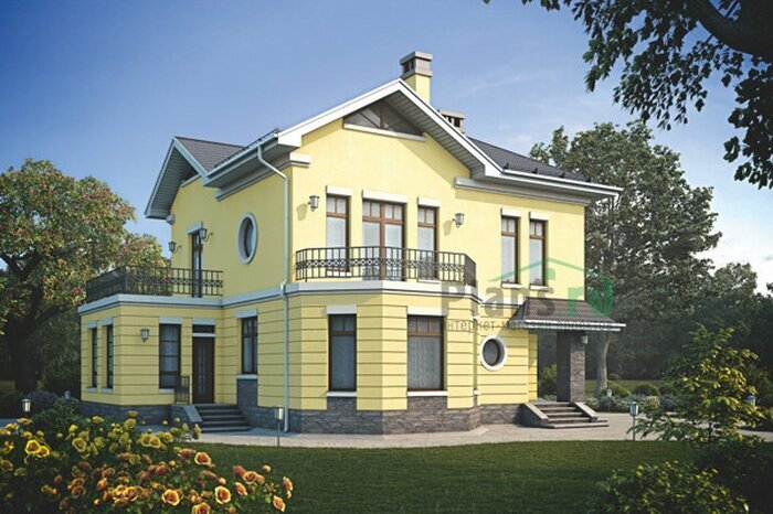 Проект дома Plans-38-89 (165 кв. м, поризованный кирпич)
