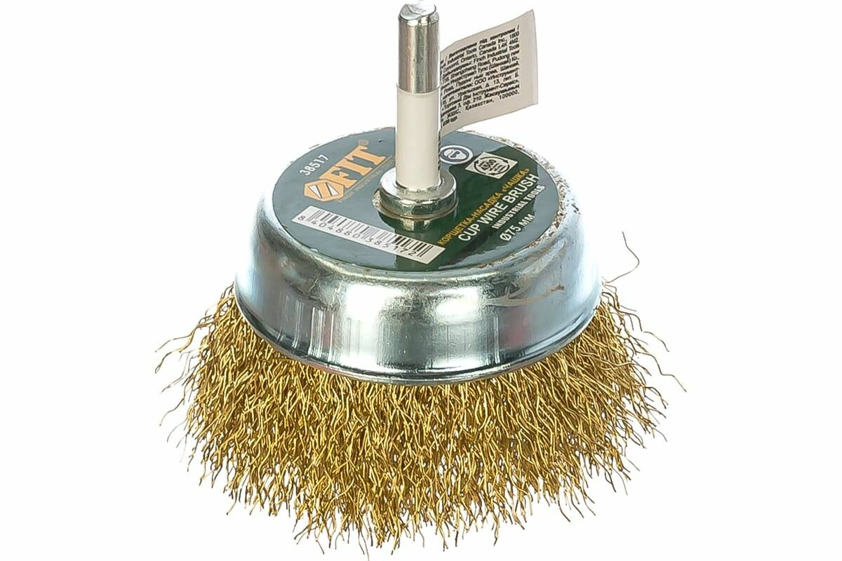 Корщетка-чашка (75 мм) для дрелей FIT IT 38517