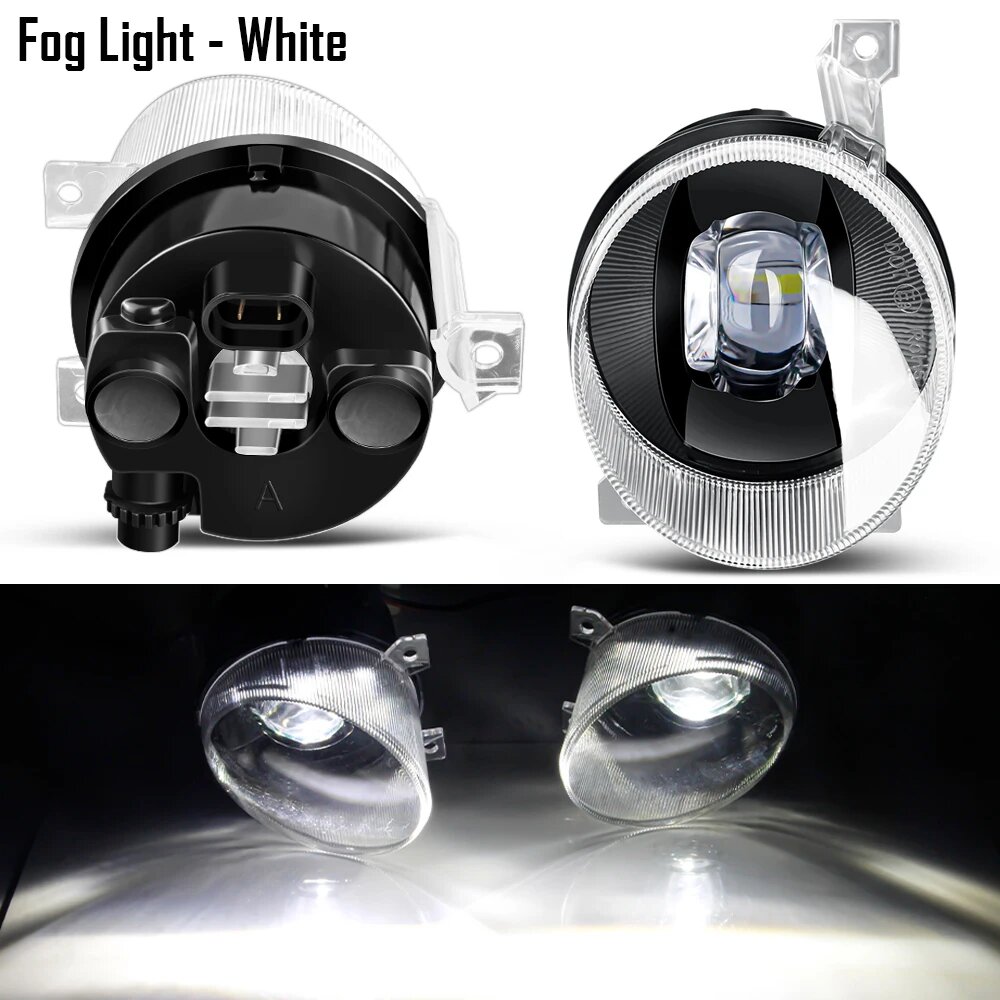 2 светодиодных противотуманных фар Canbus в сборе для Volkswagen VW Tiguan (5N_) 2007 2008 2009 2010 2011 30 Вт 9006 Автомобильные передние противотуманные фары дальнего света White