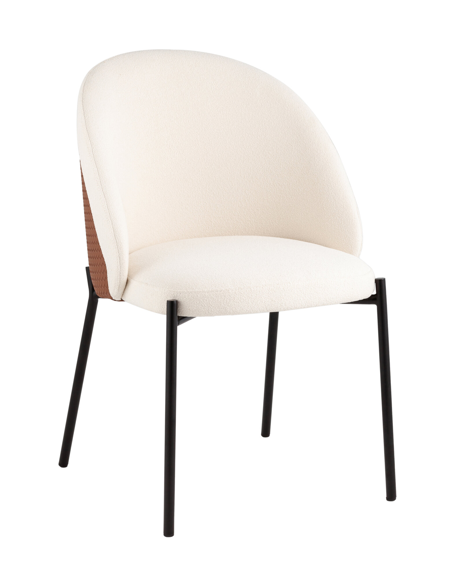 Стул обеденный STOOL GROUP Adelinde Бежевый с коричневой экокожей 9410854102