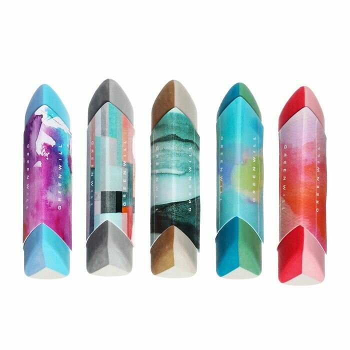 Ластик фигурный Треугольный , штрикод на штуке