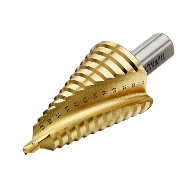 Сверло ступенчатое по металлу DEWALT, 4-22 мм, хвостовик 10 мм, DT90246