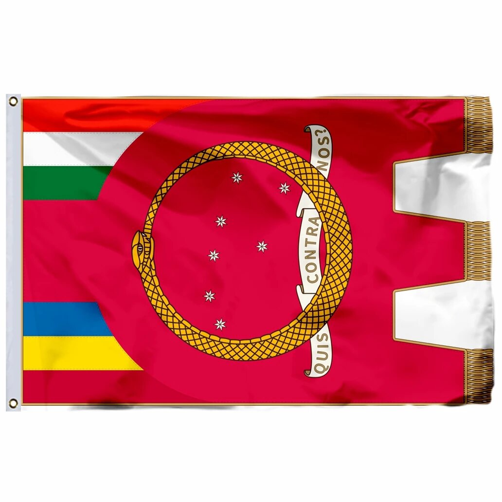 Флаг Хорватии Labaro Reggenza Italiana Del Carnaro 90x150 см 3X5FT-90X150CM, 2 Grommets and cover