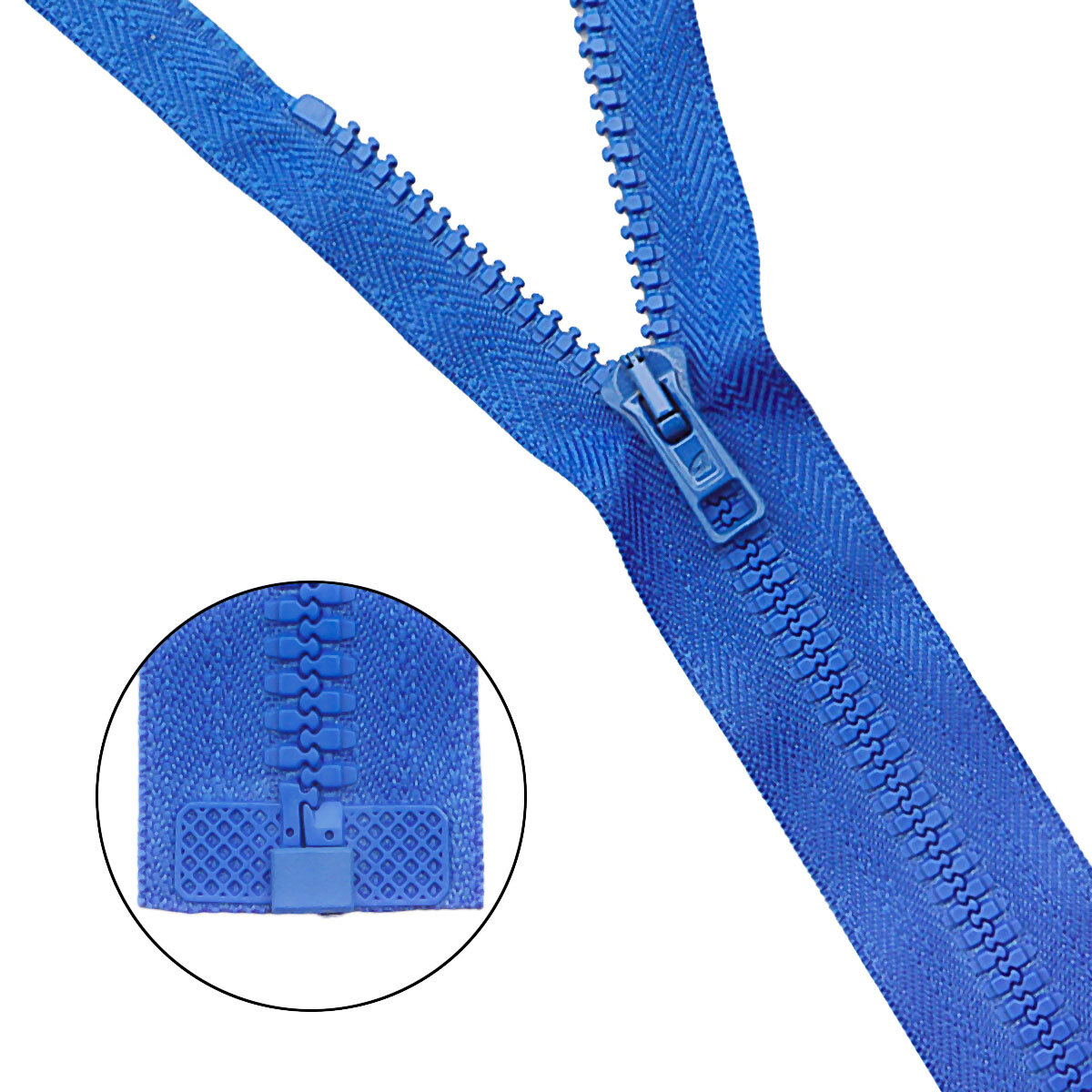 Молния разъемная 85 см тракторная, 1 замок, 5 шт, Тип 6 (2076) ARTA (090 василёк)