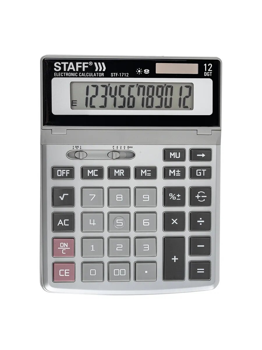 Калькулятор настольный металлический, 12 разрядов