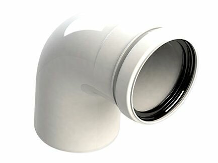 Отвод конденсационный ROMMER RCA-0808-0000090 угол 90гр. O80