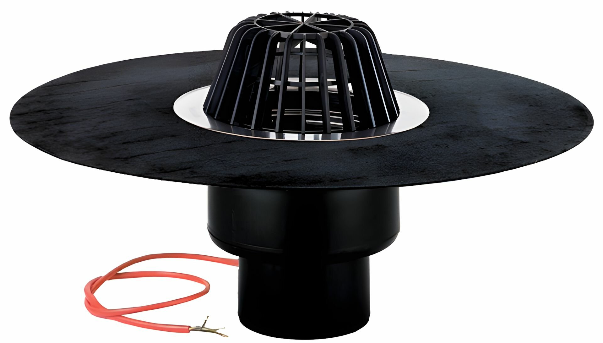 Воронка кровельная HL62.1H, DN110, вертикальный выпуск, черный