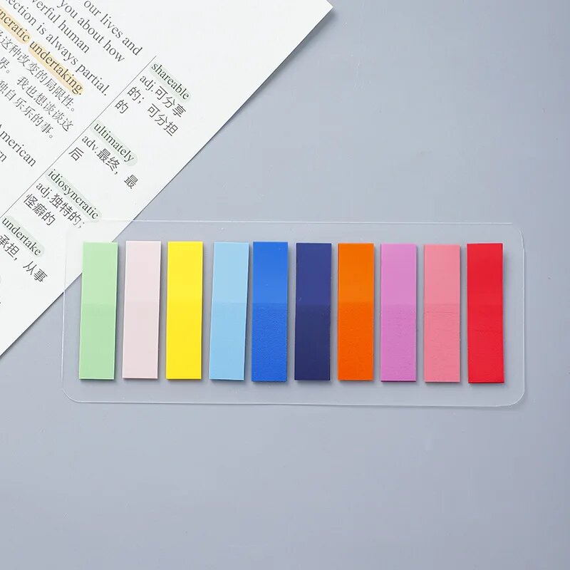 200 листов наклейки, прозрачные липкие блокноты для блокнотов, прозрачные закладки для чтения книг, канцелярские принадлежности, школьные принадлежности
