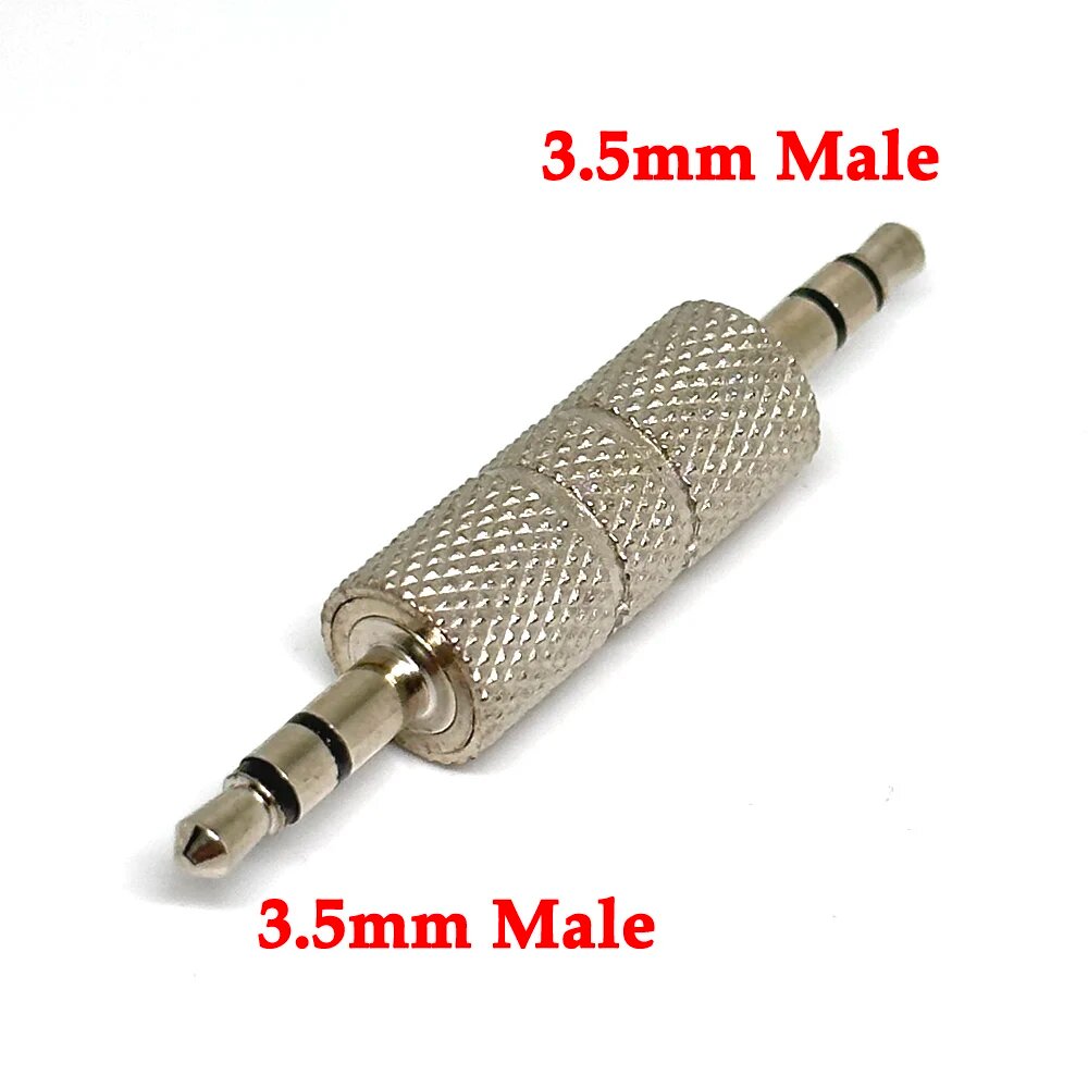 Аудиоадаптер 3,5 мм LAJQTAO 2pcs, 3.5 Male to 3.5 Male