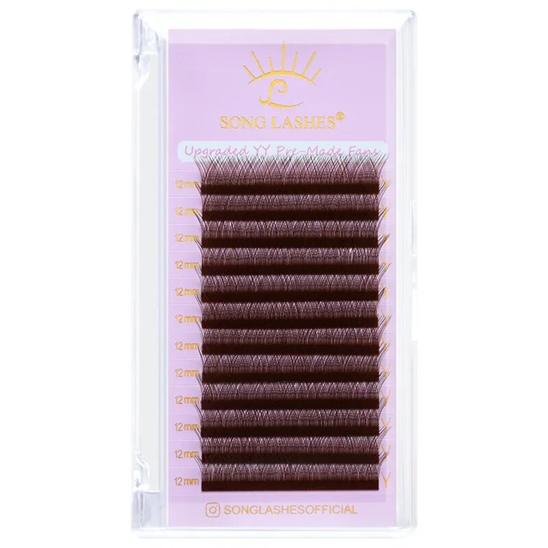 Коричневые накладные ресницы SONG Lashes YY M