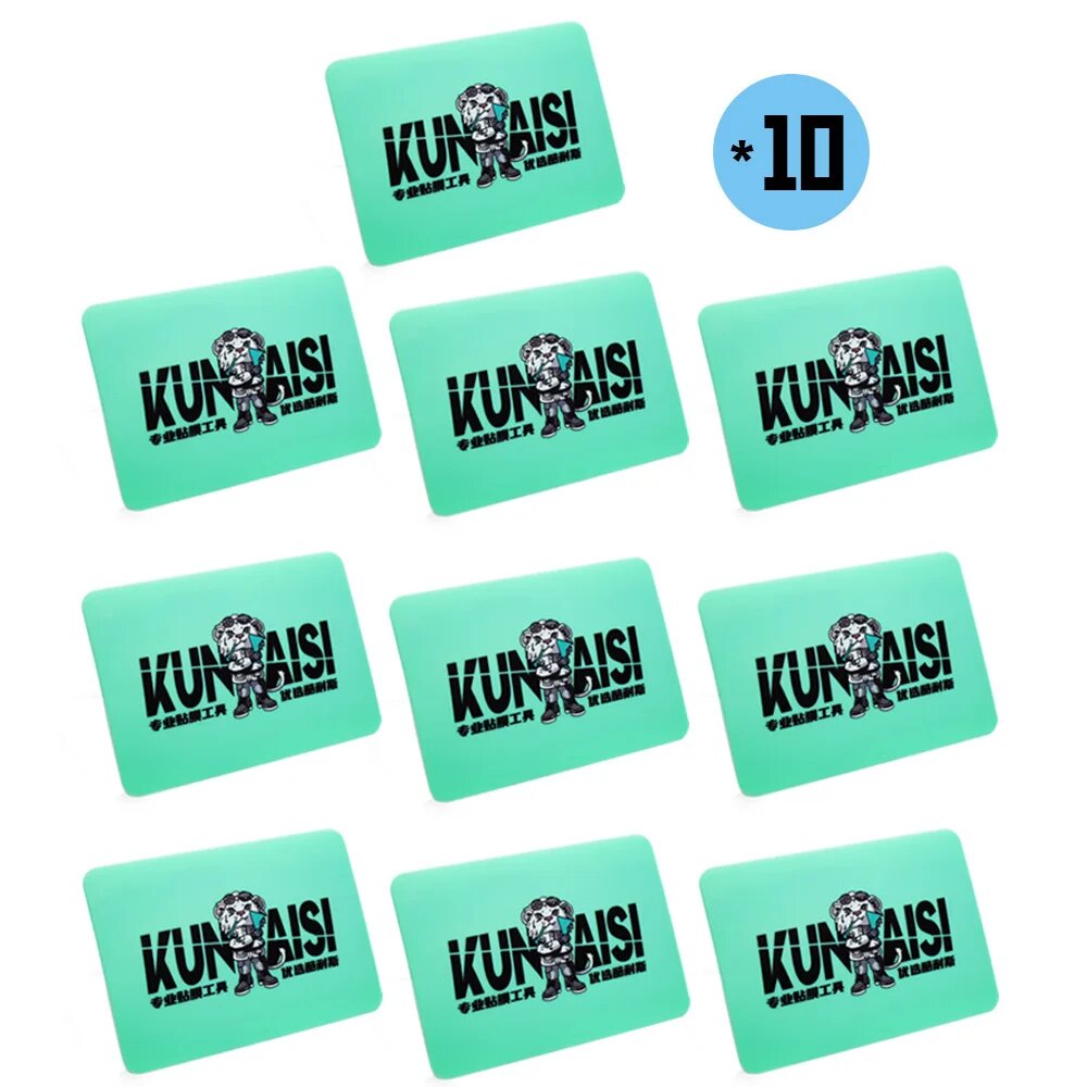 10 шт, виниловый скребок для автопленки Tiffany blue