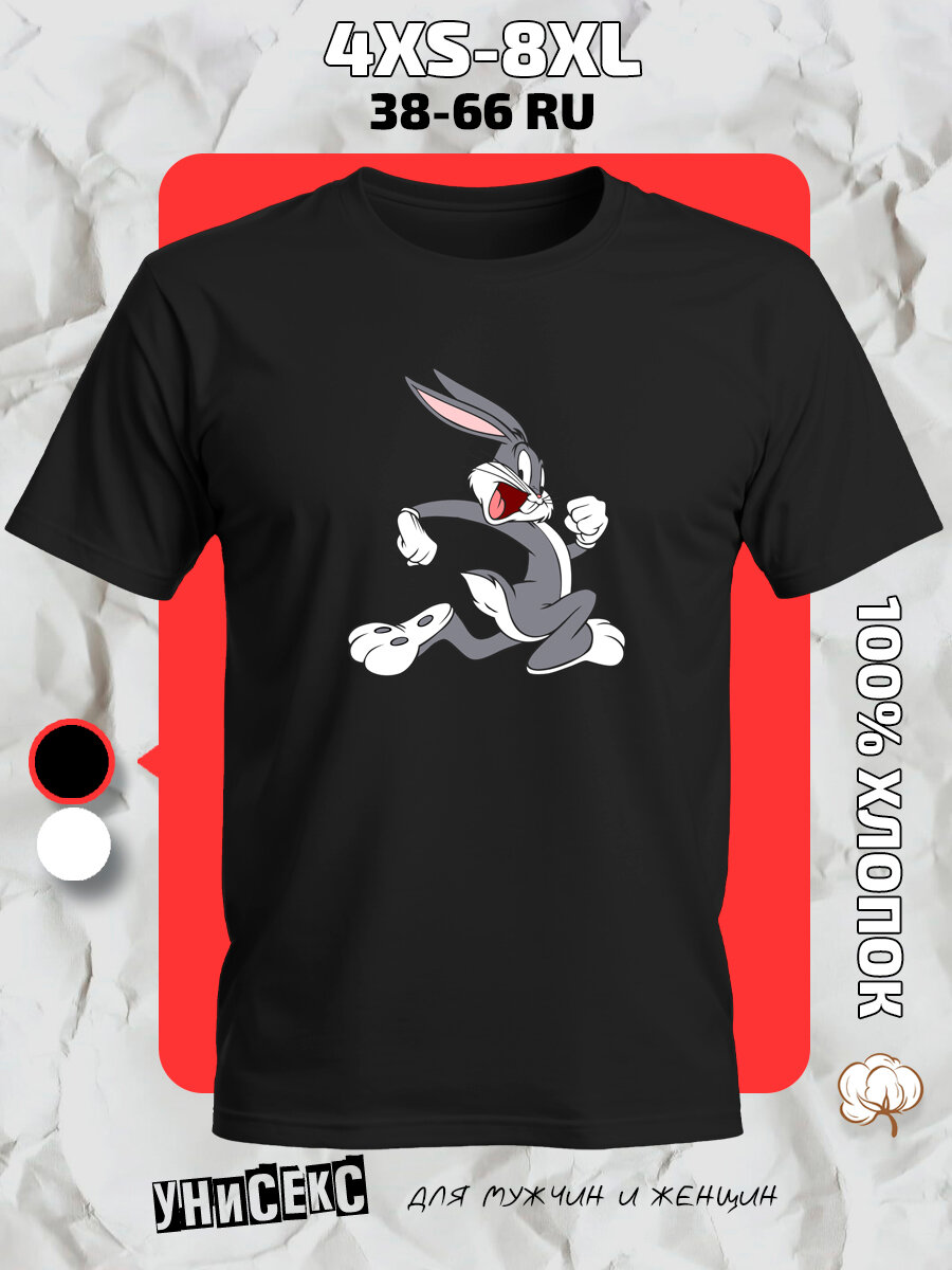 Футболка с принтом Багз банни bugs bunny