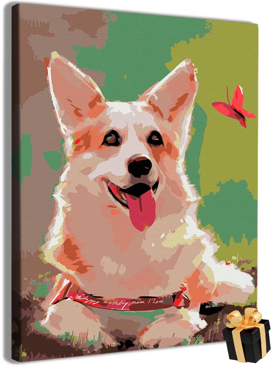 Картины по номерам Корги