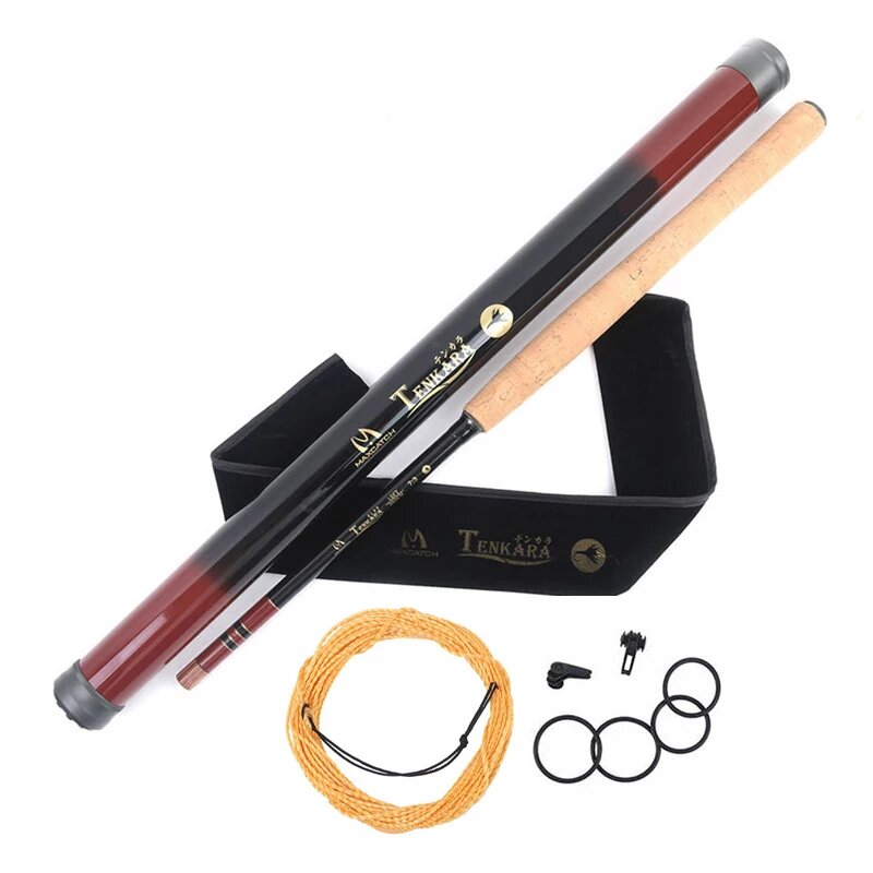 Maximumcatch Телескопическая удочка для ловли рыбы из графита 9/10/11/12/13 футов Combo 2, 13FT(390CM)