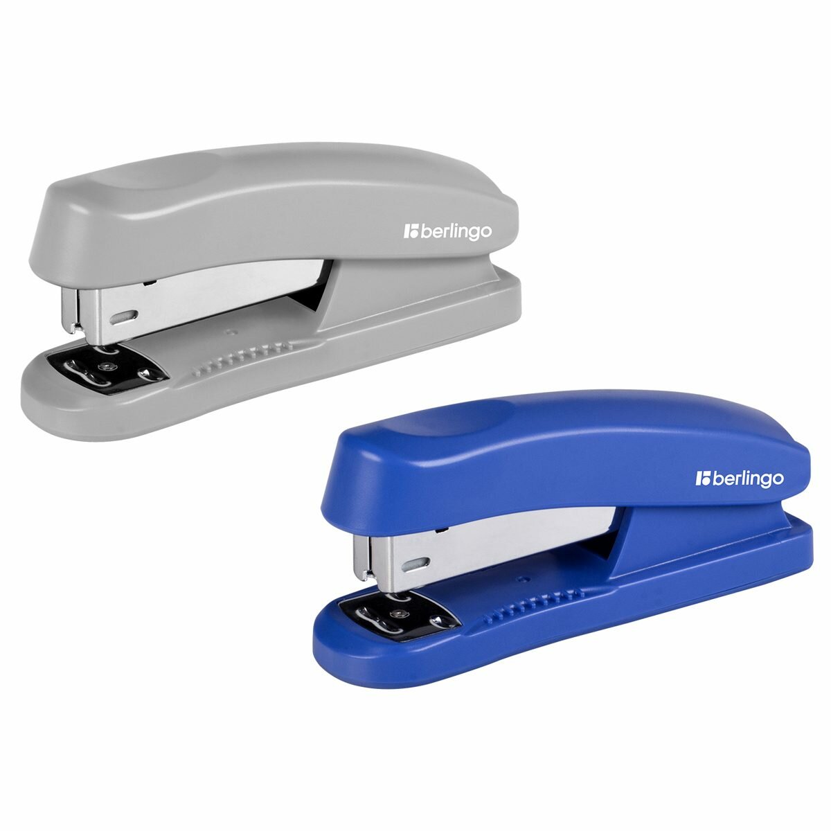 Степлер Berlingo Universal, №24/6 - 26/6, до 30 листов, пластиковый корпус, синий (H31001), 12шт.