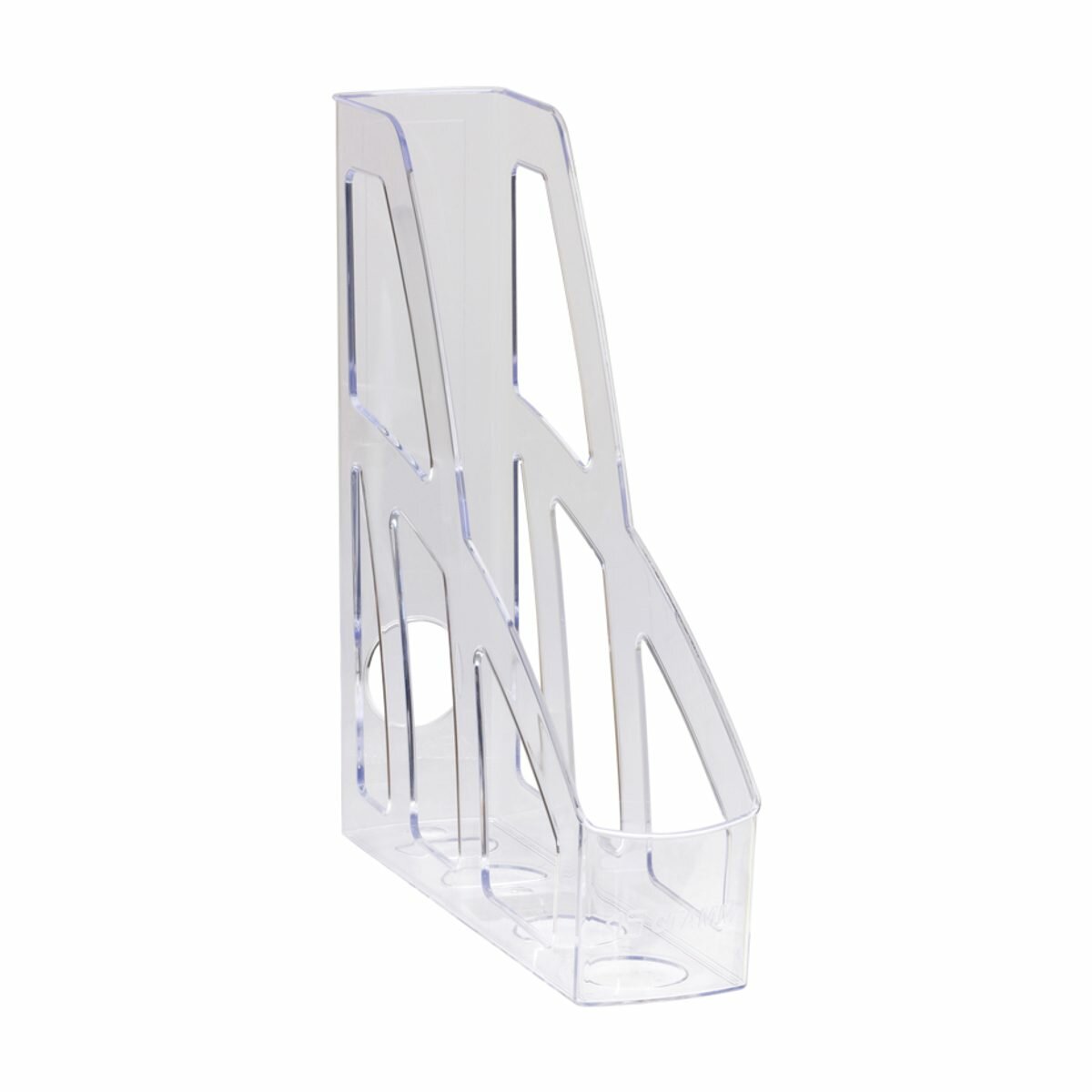 Лоток для бумаг вертикальный Стамм "Лидер", 75мм, прозрачный (ЛТВ-30454), 6шт.