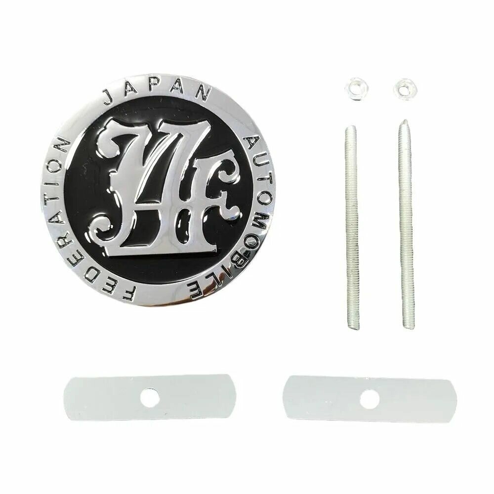 Универсальный значок на передней решетке радиатора автомобиля JDM, эмблема Японской автомобильной федерации JAF