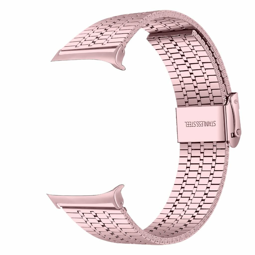 47MM металлический ремешок для часов с двойной застежкой - розовое золото