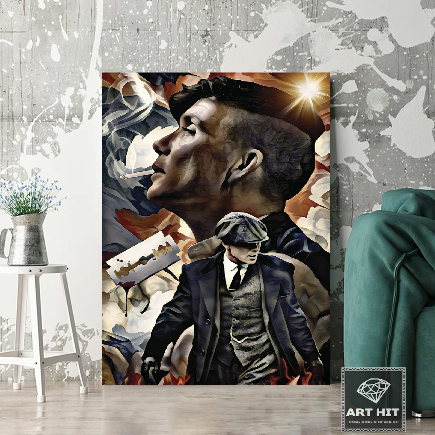 Картина Острые Козырьки, Томас Шелби, 30х40