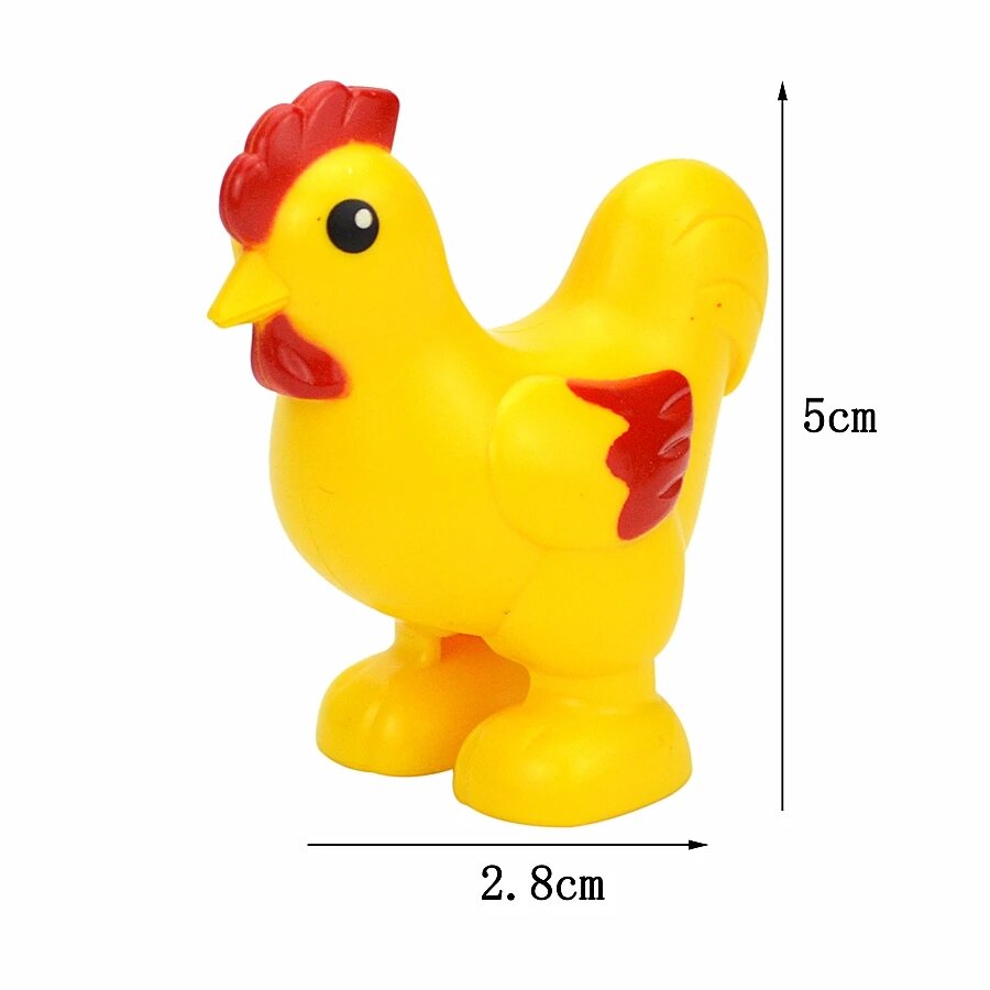 LEDUO Большие строительные блоки пластик набор животных для взрослых chicken B