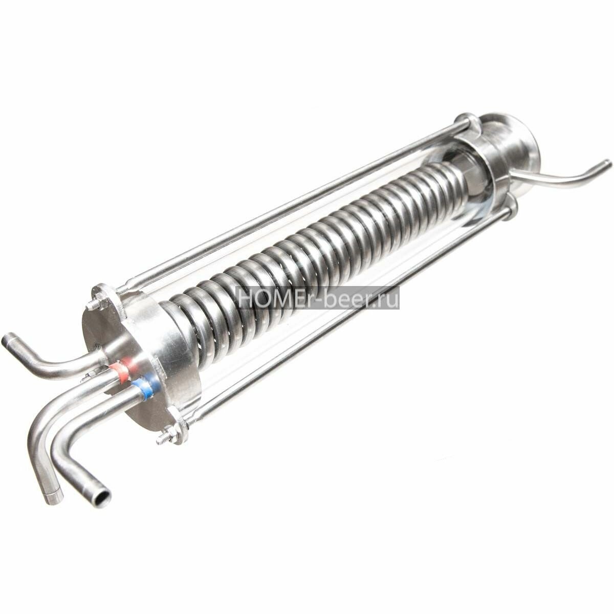 Холодильник димрота с узлом отбора в стеклянной царге на 2 дюйма