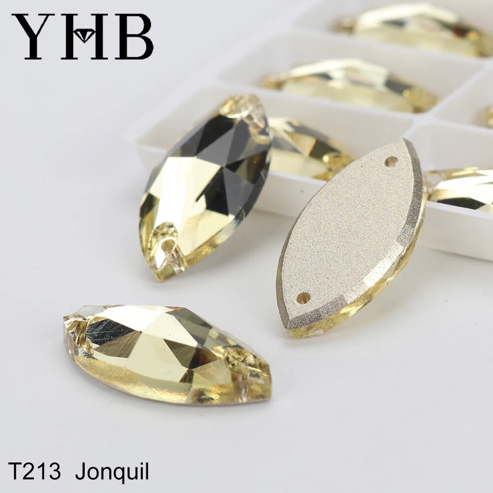 Стразы YHB Jonquil T213, 15mm, 32mm, 12шт