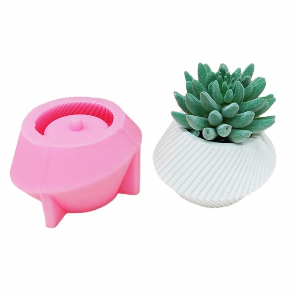 Спирали Вазы Силиконовые формы Цветочные горшки Отливки Бетон Цемент Гипс Суккуленты Смолы