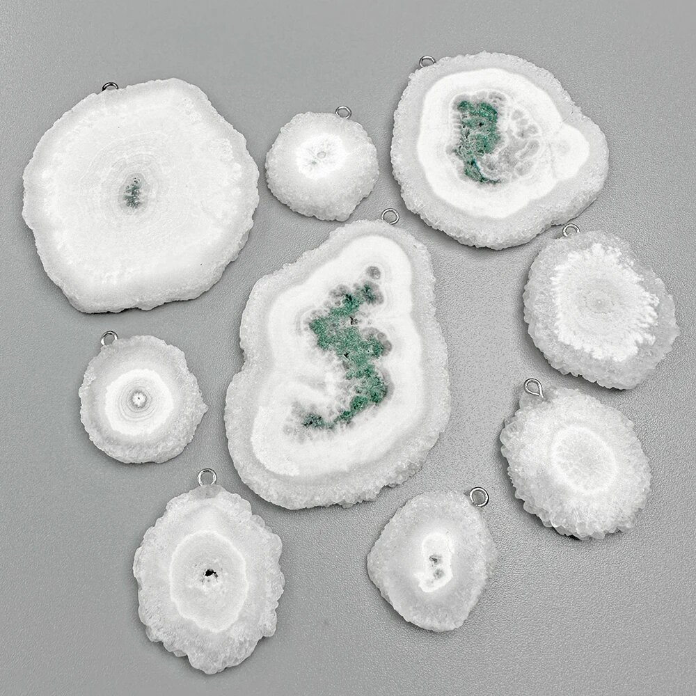 Подвеска из белого кварца vinswet 2PCS (15-20MM)