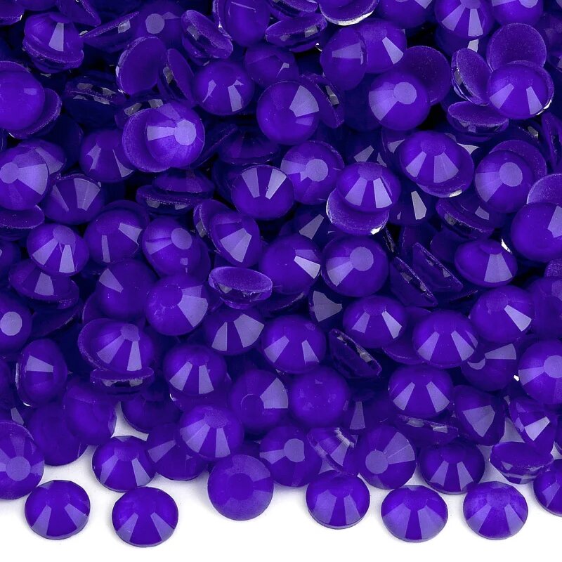 Стразы OLeeya New Neon Color SS6-SS30 Фиолетовый, SS16----1440pcs, Purple blue Neon