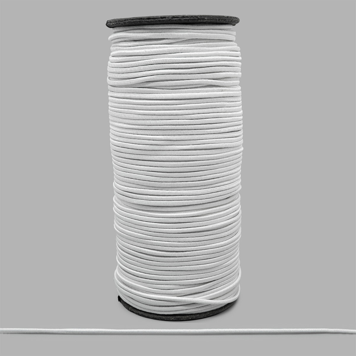 0370-0200 Шнур эластичный 4,1 гр/м, эластичность 200%, 2 мм*100 м (С501 - белый)