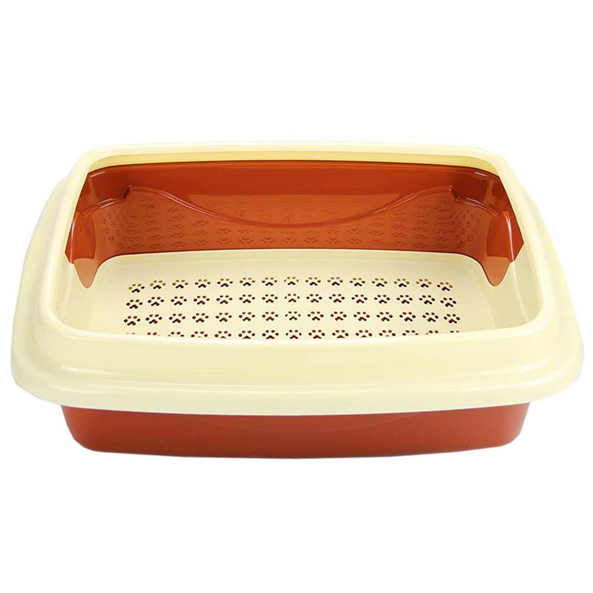 Туалет-лоток Dogman TRIPLEX с сеткой большой для кошек (48 x 37 x 12 см), Цвета в ассортименте