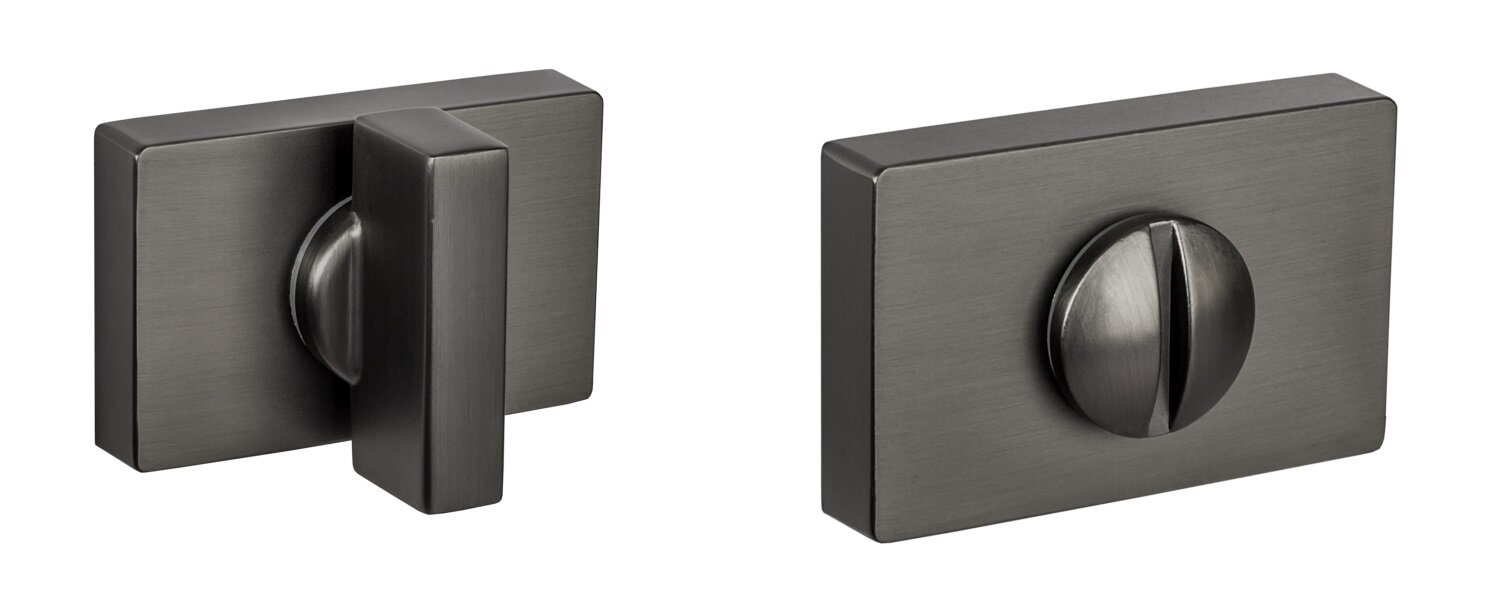 Завертка к ручкам Puerto INBK AL 01 MBN, металл, черный матовый никель, 80х32 мм