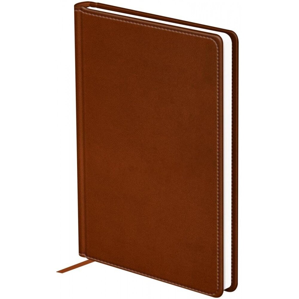 БиДжи DuA4_60931 Ежедневник недатированный, а4, 136л, твердый переплет, кожзам, bg winner. brown, коричневый