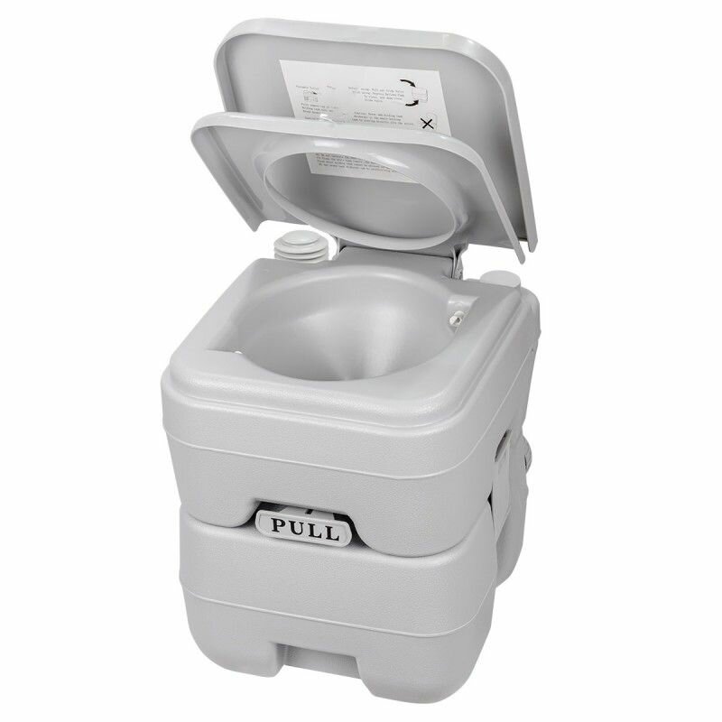 Биотуалет портативный пластмассовый (20л, высота посадочного места 420мм, смыв-сильфонный насос) WMC TOOLS