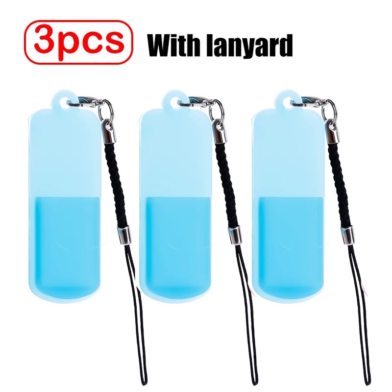 Силиконовый чехол для флешки 1-3 шт. 3 Blue with Rope