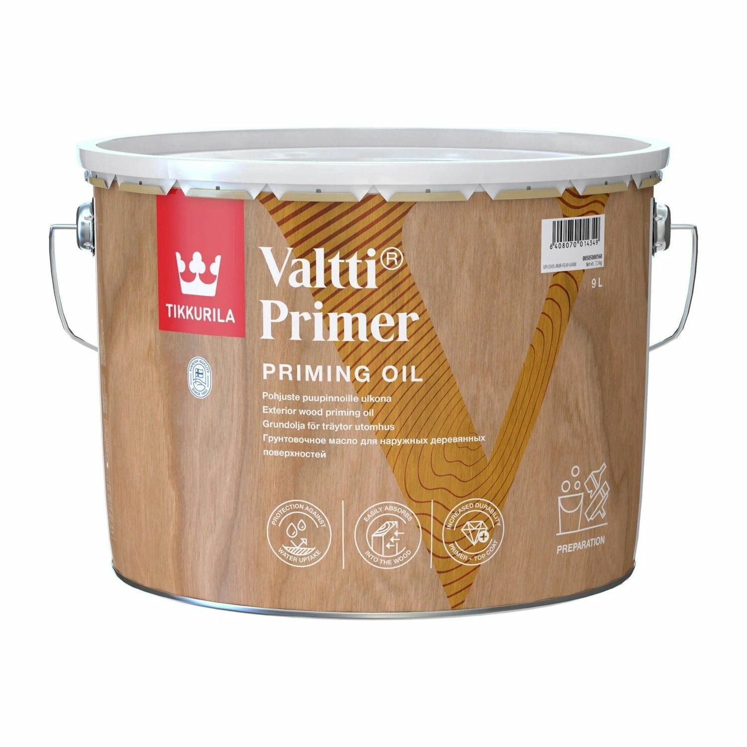 Грунтовочный состав для древесины Tikkurila Valtti Primer (9л)