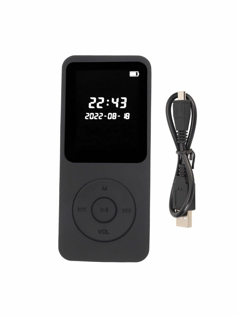 1,77-дюймовый портативный MP3-MP4-плеер с ЖК-дисплеем, Bluetooth 5.0, ультратонкий Hi-Fi музыкальный плеер со встроенными HD-динамиками